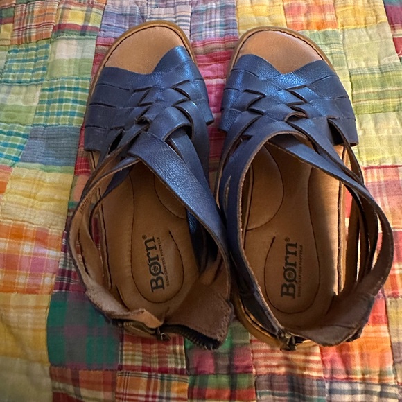 Born | Shoes | Born Iwa Woven Sandal Blue | Poshmark